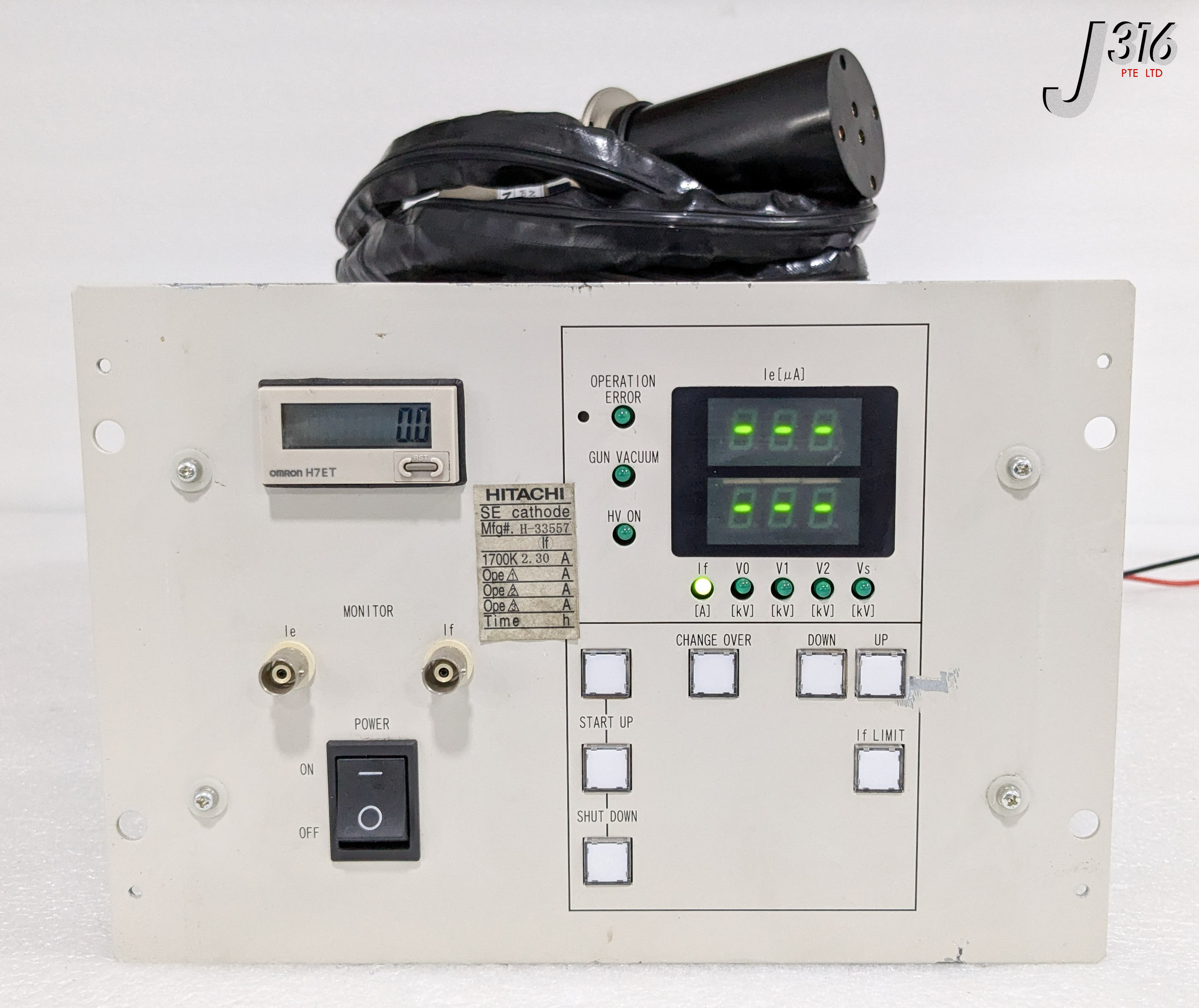 38042 ORIGIN ELECTRIC HITACHI, HIGH VOLTAGE POWER SUPPLY 5KV SEM-R ...