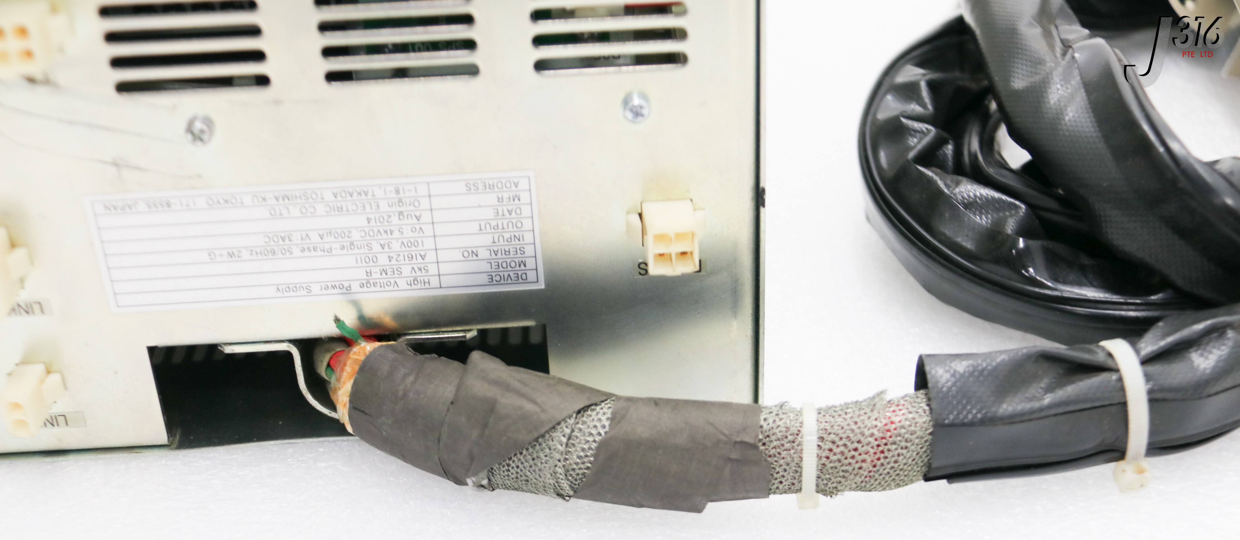 38042 ORIGIN ELECTRIC HITACHI, HIGH VOLTAGE POWER SUPPLY 5KV SEM-R ...