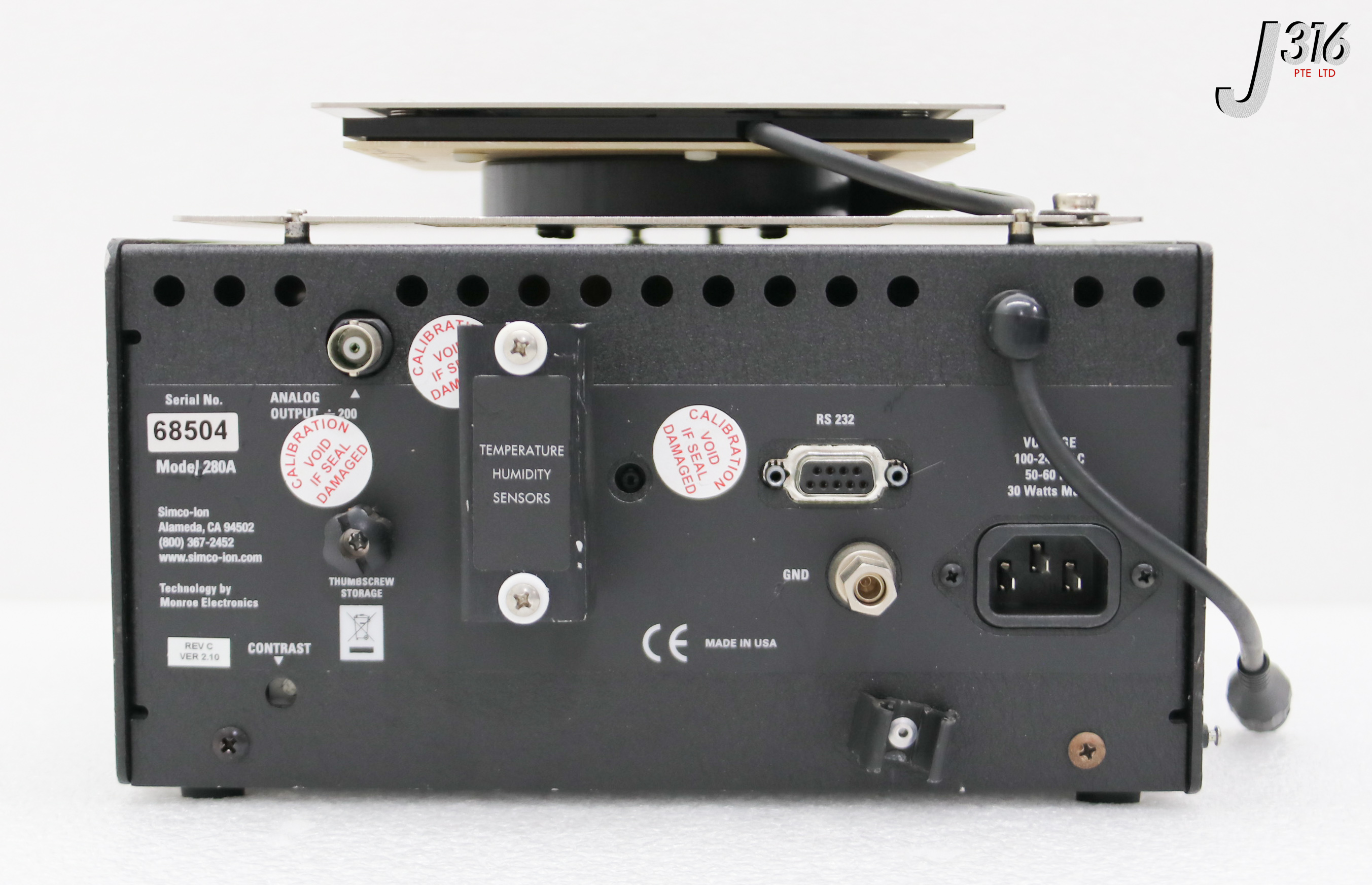 38056 SIMCO-ION DIGITAL CHARGED PLATE MONITOR 280A – J316Gallery