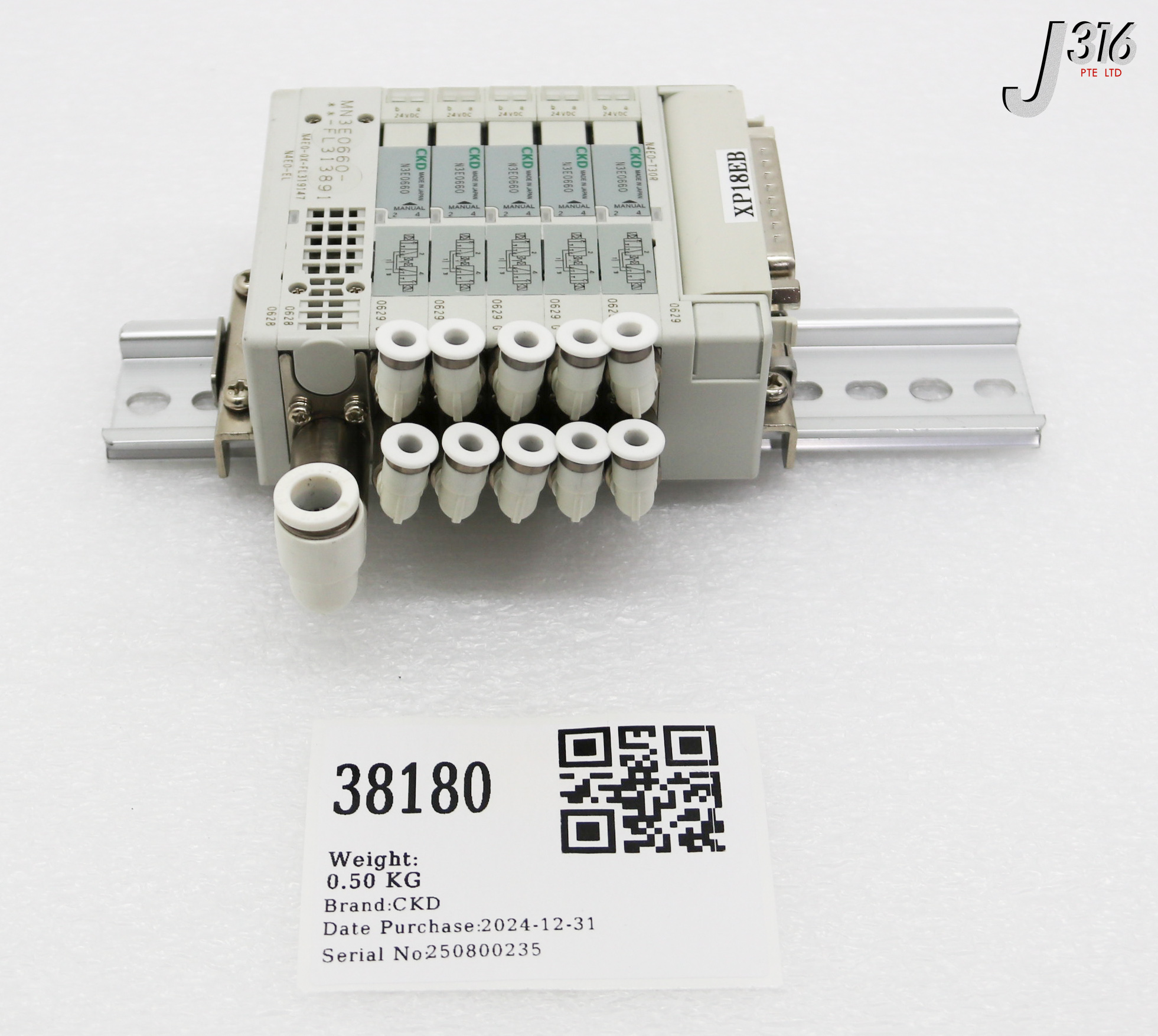 38180 CKD 5-SLOTS SOLENOID VALVE ASSY MN3E0660-**-FL313891 – J316Gallery