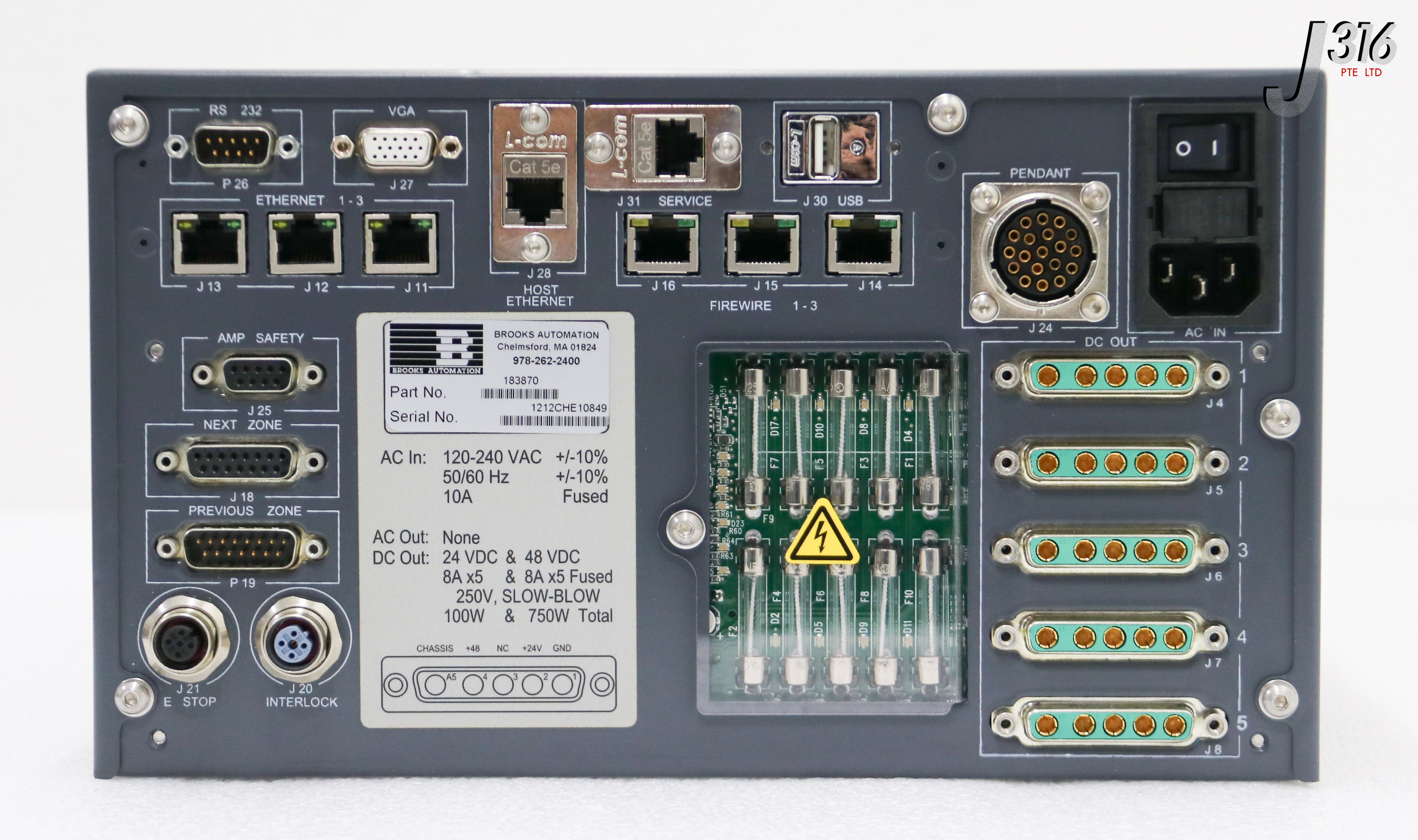 38394 BROOKS AUTOMATION ROBOT CONTROLLER 183870 – J316Gallery