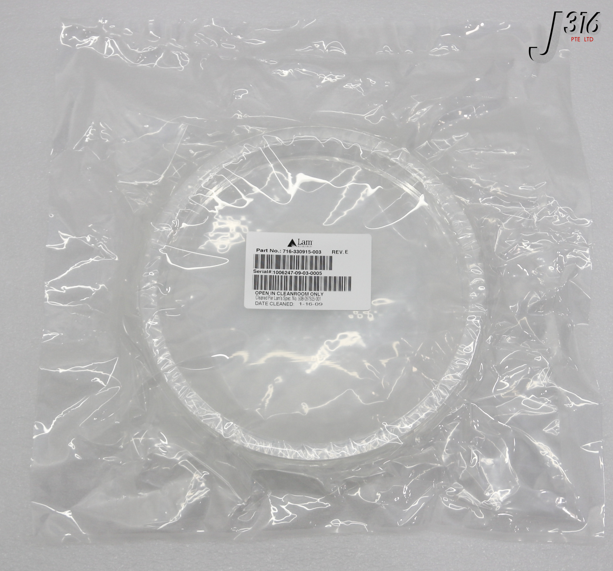 38427 LAM RESEARCH SLV INSUL ESC- LOW CAP (NEW) 716-330915-003 ...