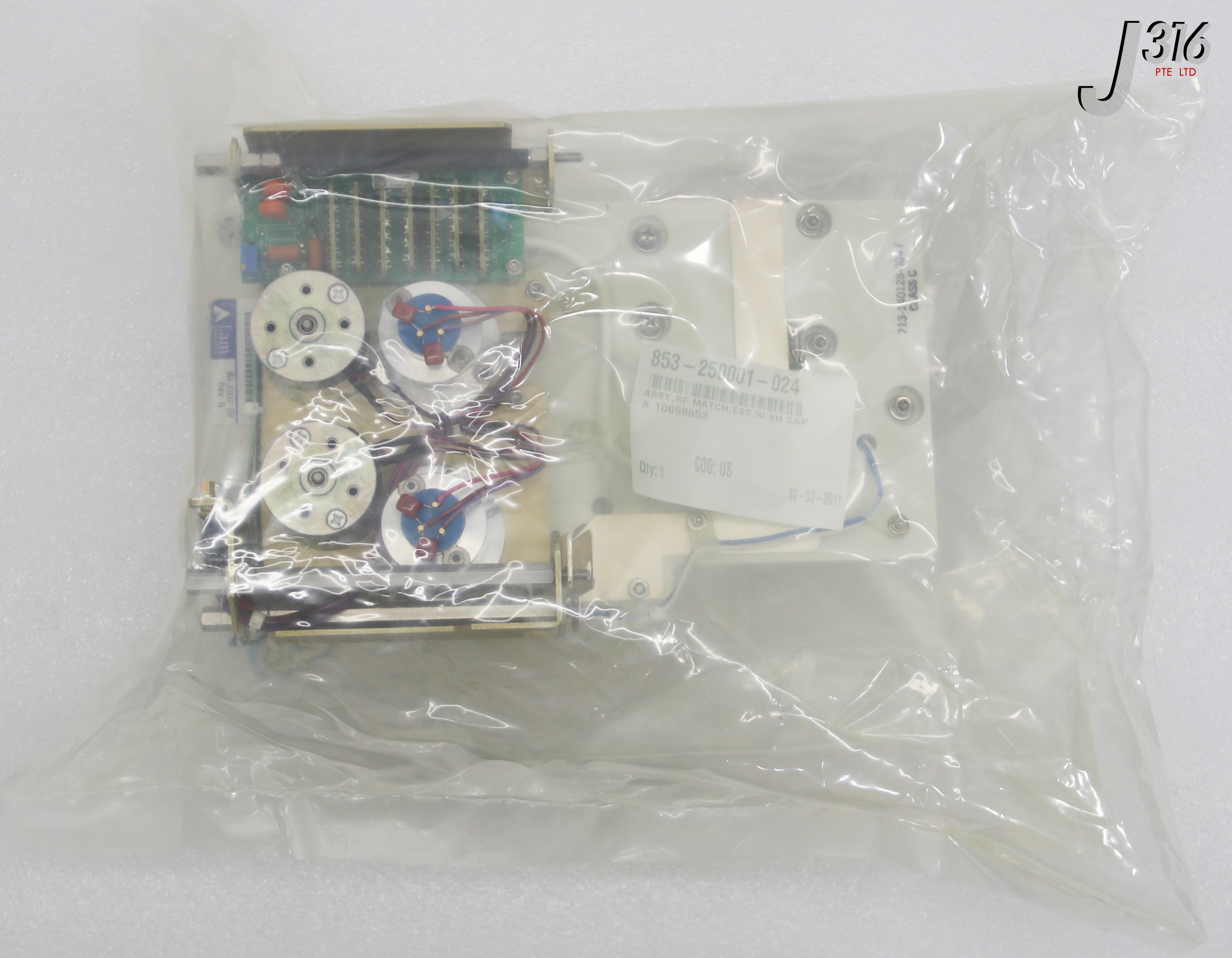 38439 LAM RESEARCH ASSY, RF MATCH, ESC, W SH CAP (NEW) 853-250001-024 ...