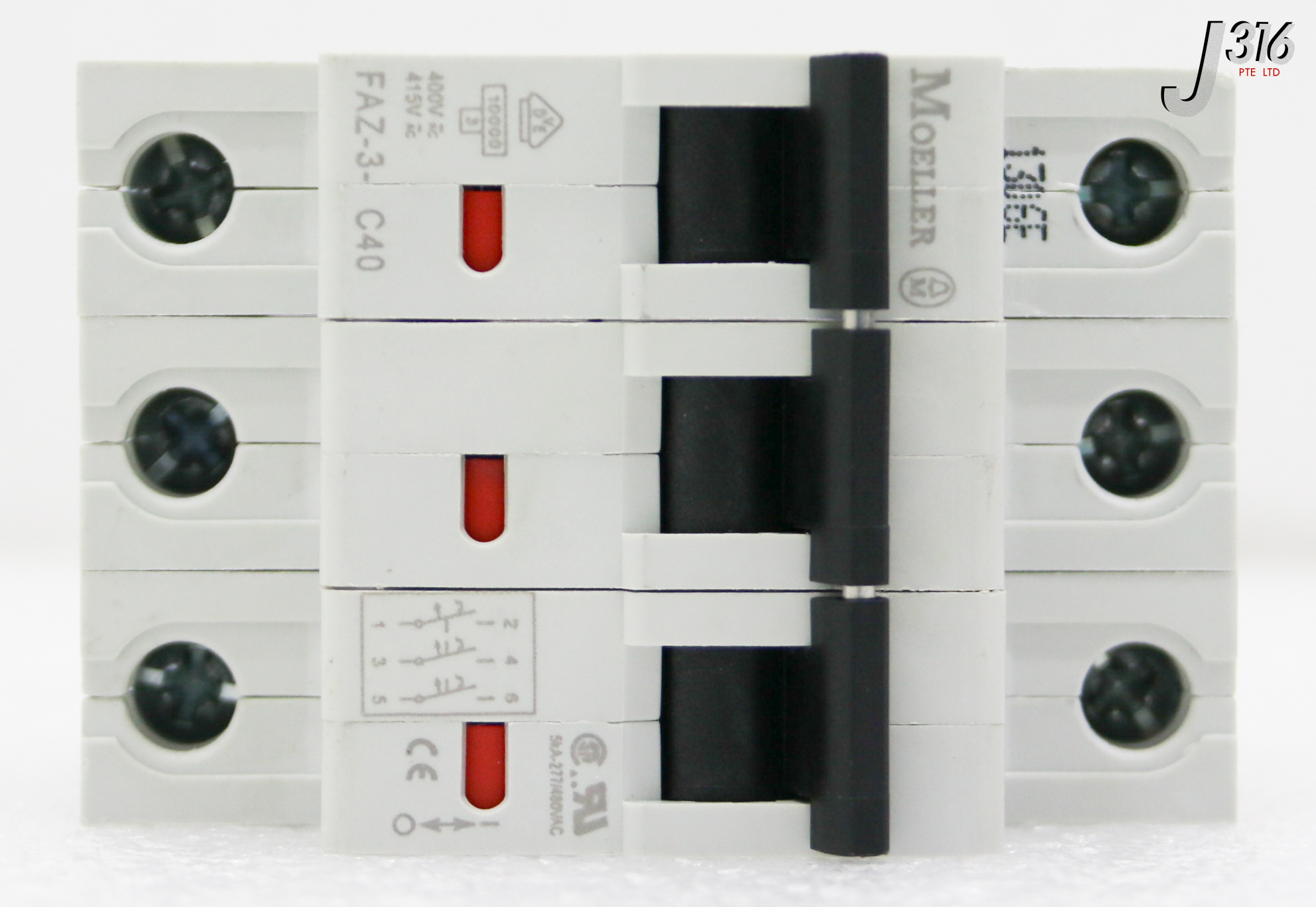 38613 MOELLER MCB 400V 415V FAZ-3-C40 – J316Gallery