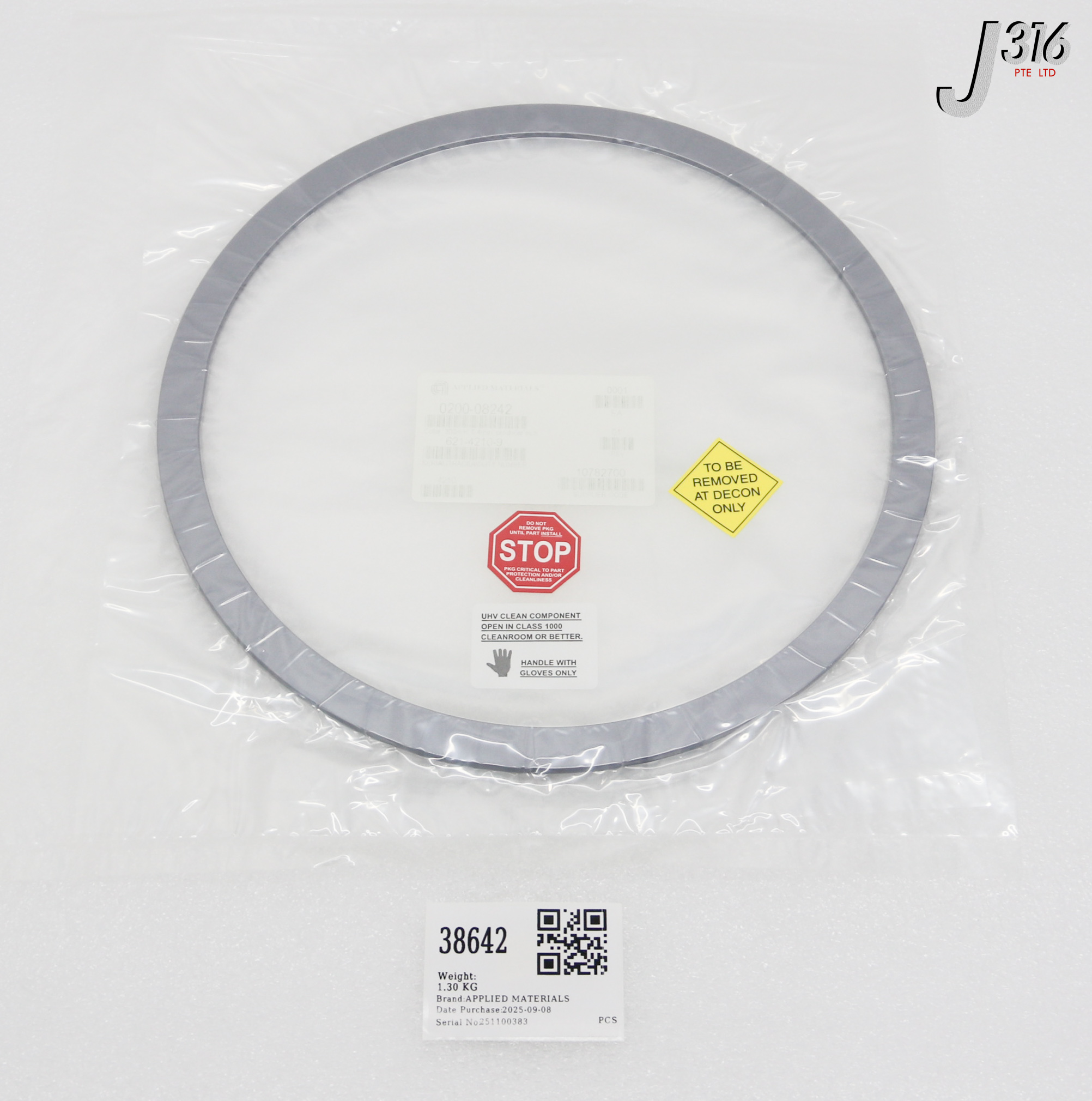38642 APPLIED MATERIALS 300MM SILICON COLLAR PRODUCER ETCH RING (NEW ...