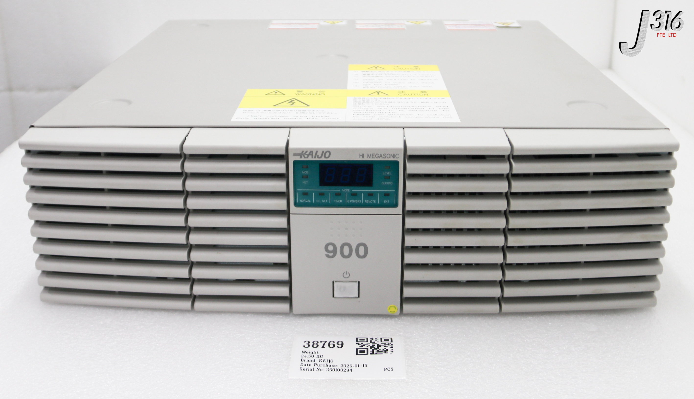 38769 KAIJO ULTRASONIC GENERATOR 900, 0190-08582 78101-AD6-UL-N ...