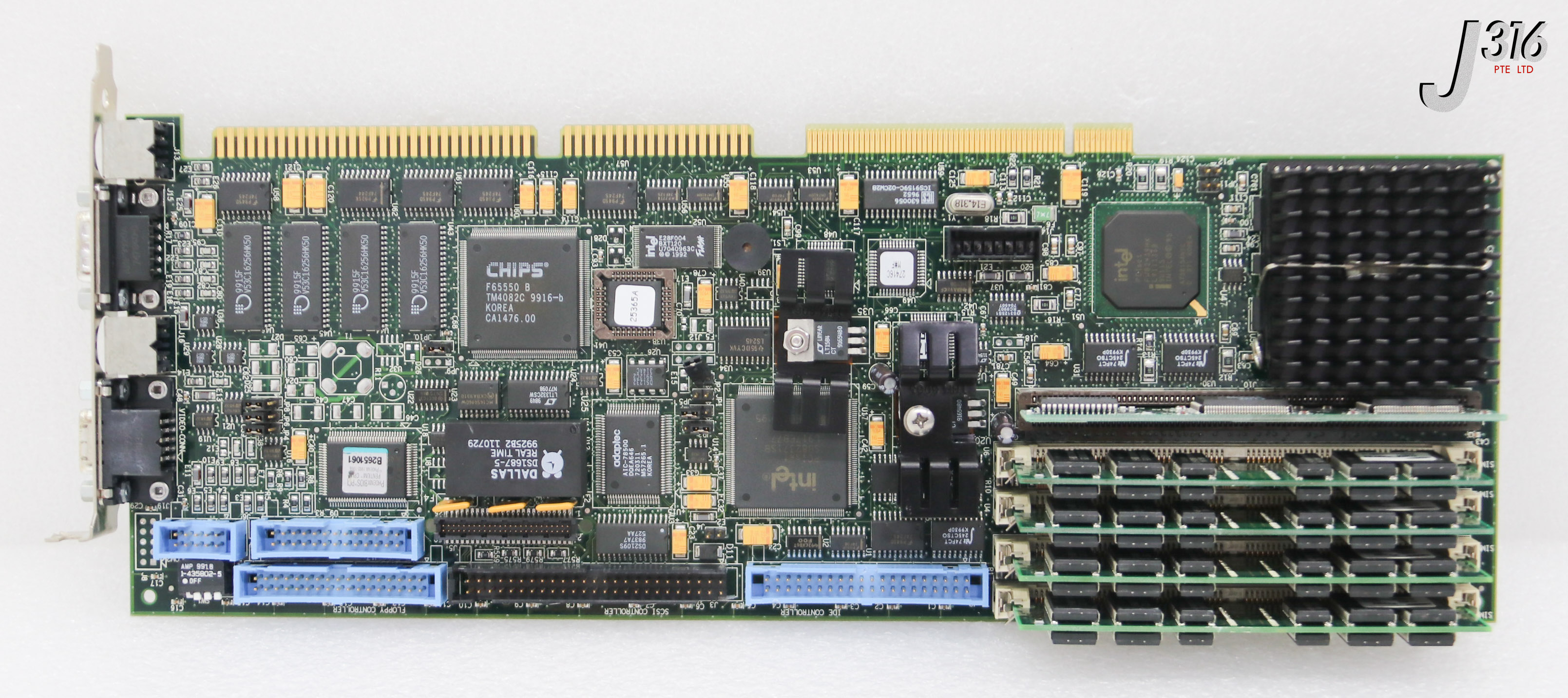 38824 TEXAS MICRO PCB, P54C PENTIUM (RAINBOW II) CPU BOARD 950/F27411C ...