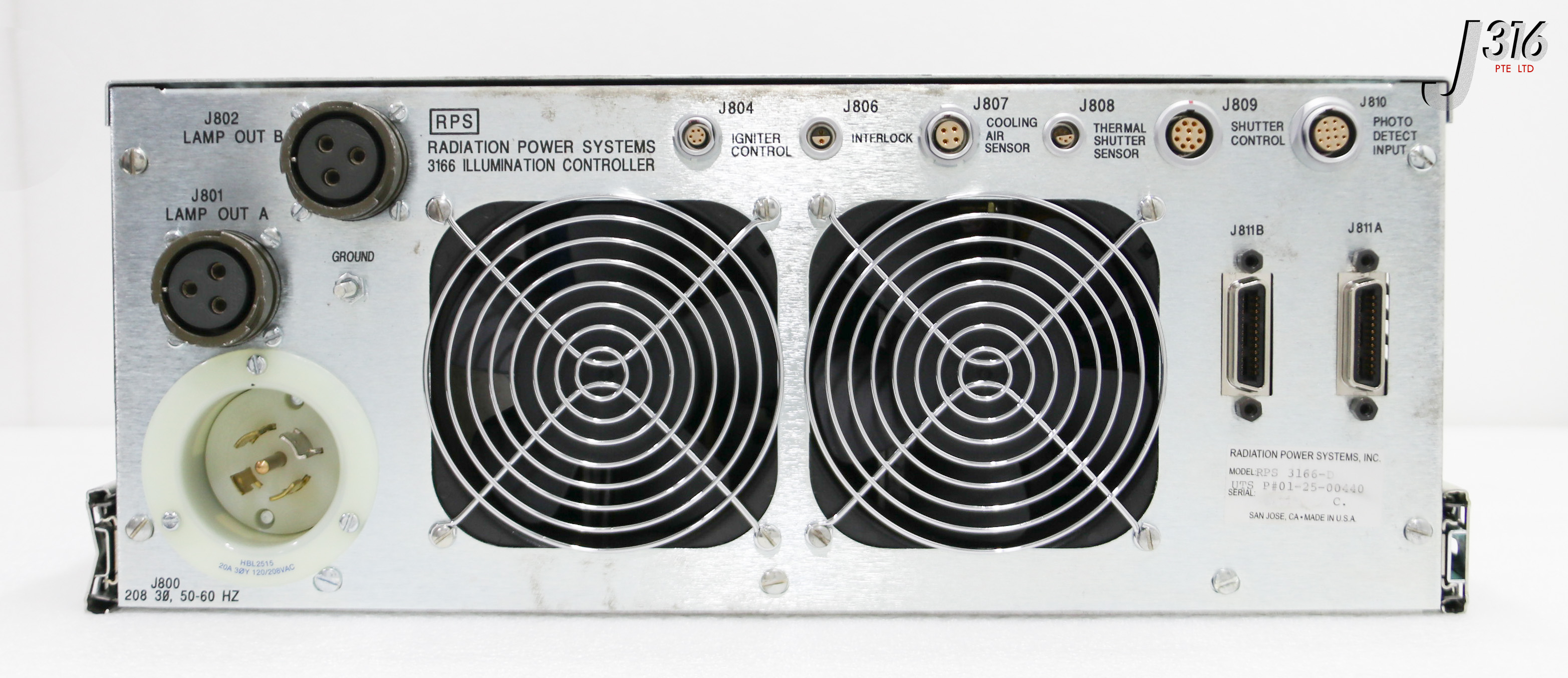 38890 RADIATION POWER SYSTEM ULTRATECH DUAL ILLUMINATION CONTROLLER, P ...