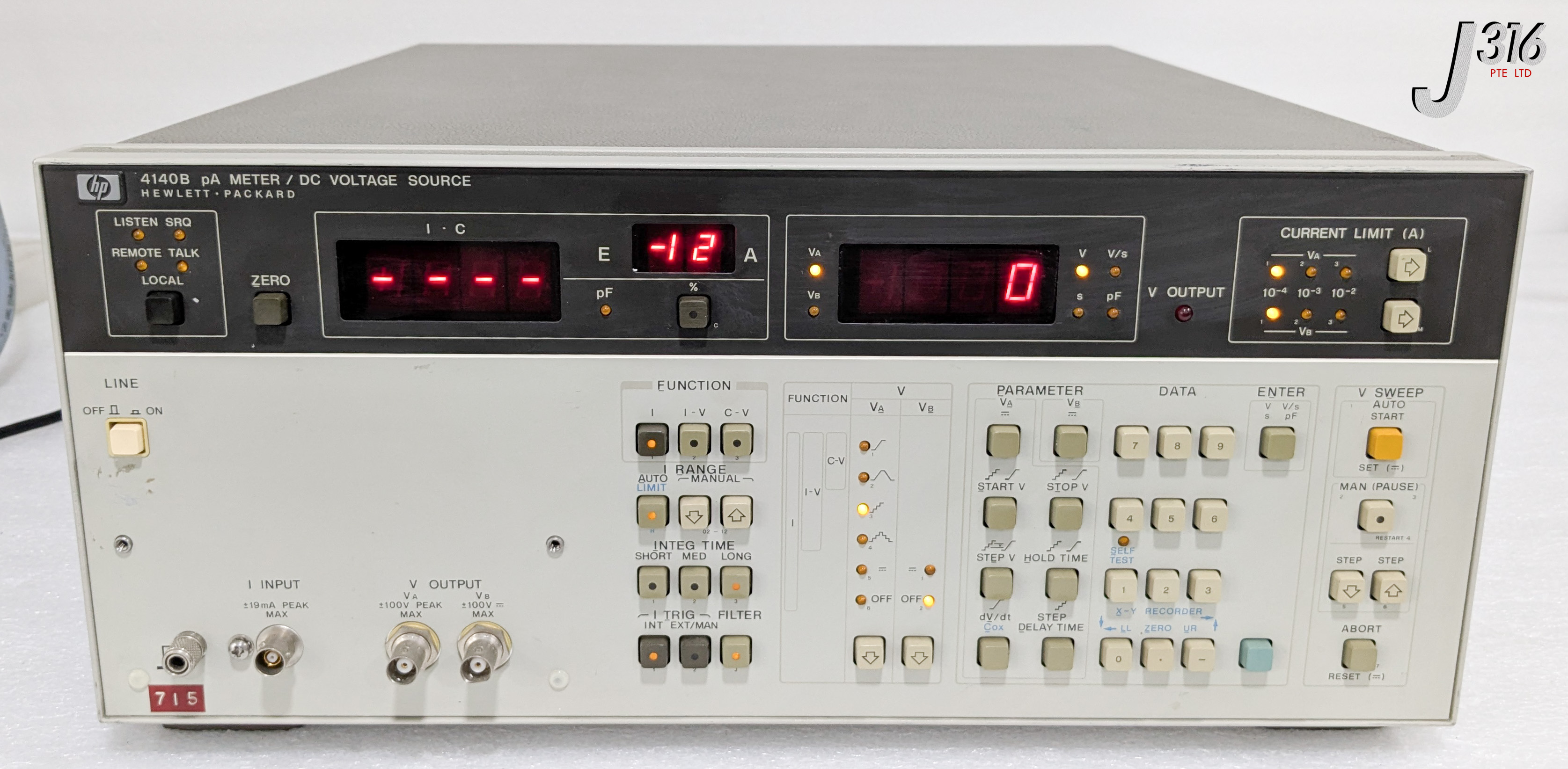 39009 HP METER / DC VOLTAGE SOURCE 4140B – J316Gallery