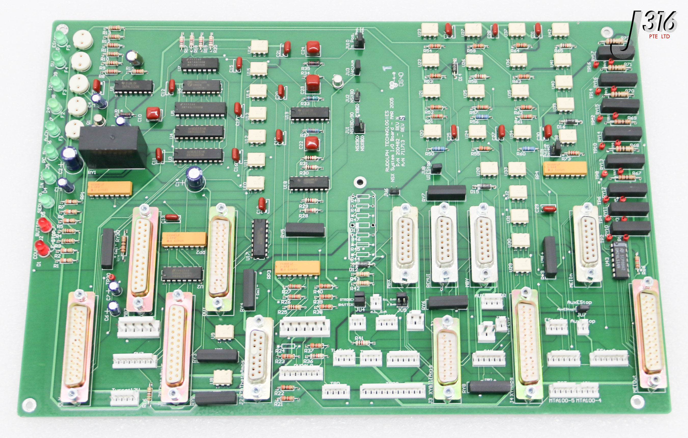 39101 RUDOLPH TECHNOLOGIES PCB- NSX SYSTEM I/O BOARD 200482 – J316Gallery