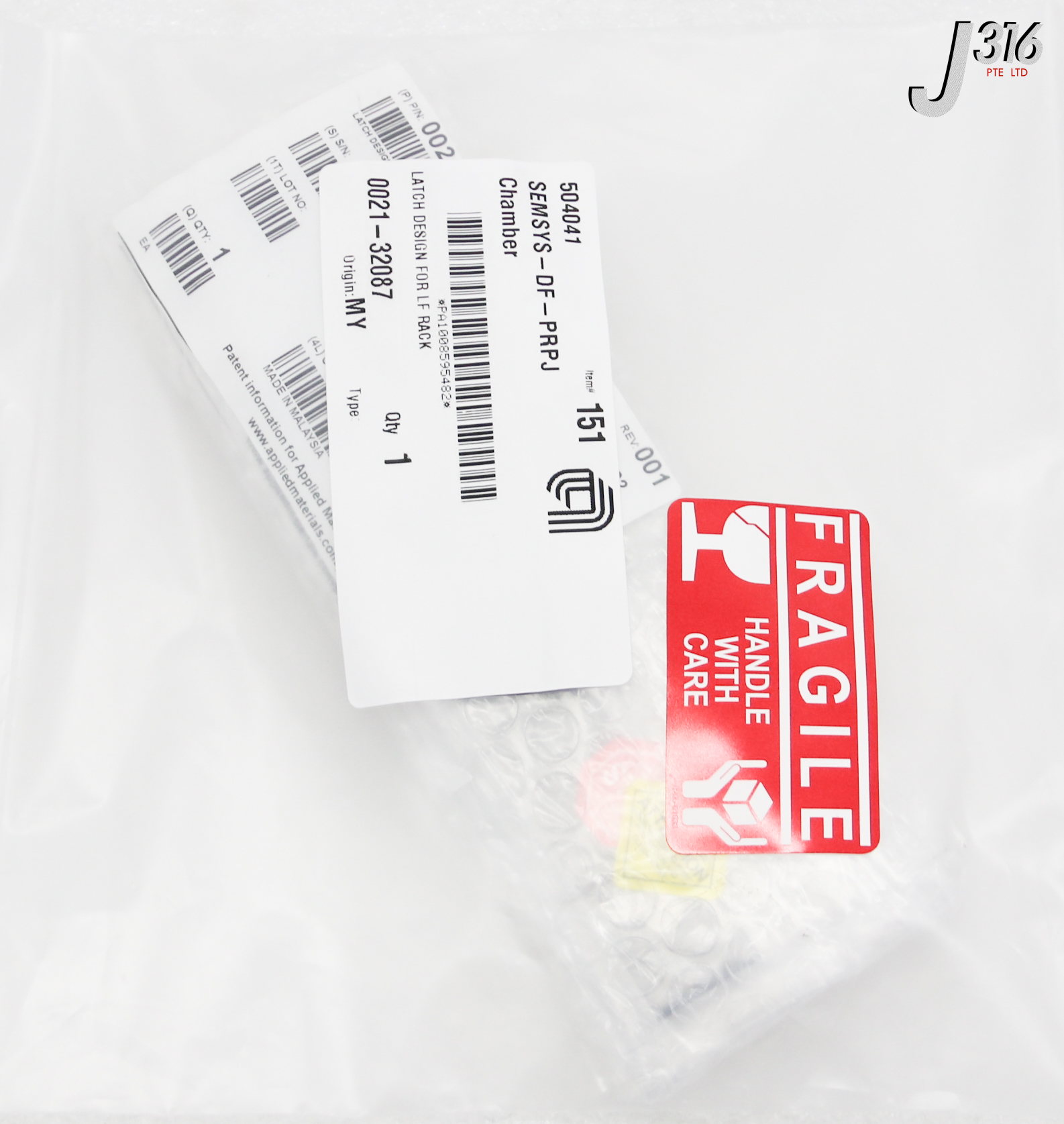 39717 APPLIED MATERIALS LATCH DESIGN FOR LF RACK (NEW) 0021-32087 ...