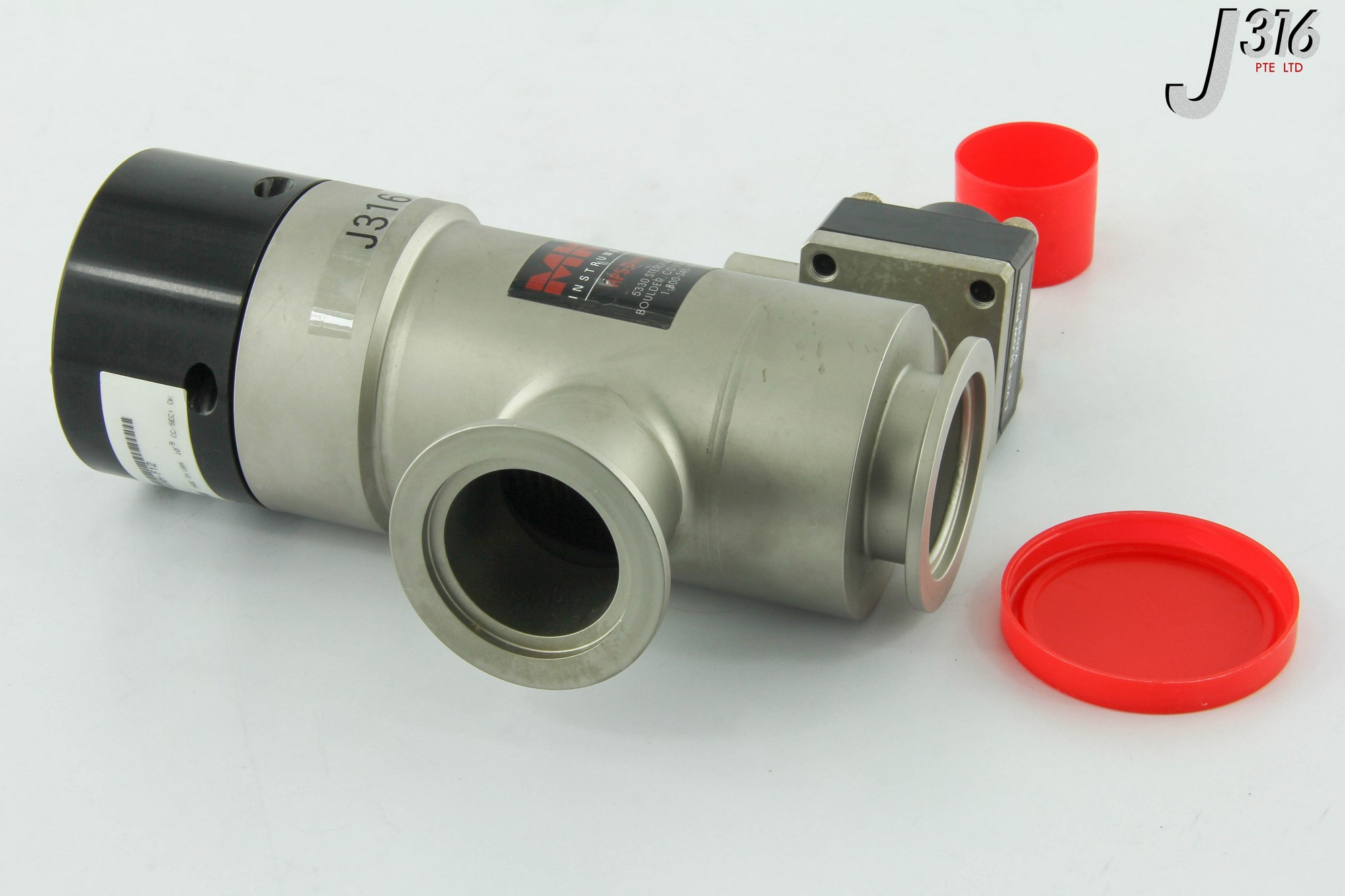 4362 MKS VACUCOMP LOPRO 2-STAGE PNEUMATIC ANGLE VALVE L2-40-AK-225 ...