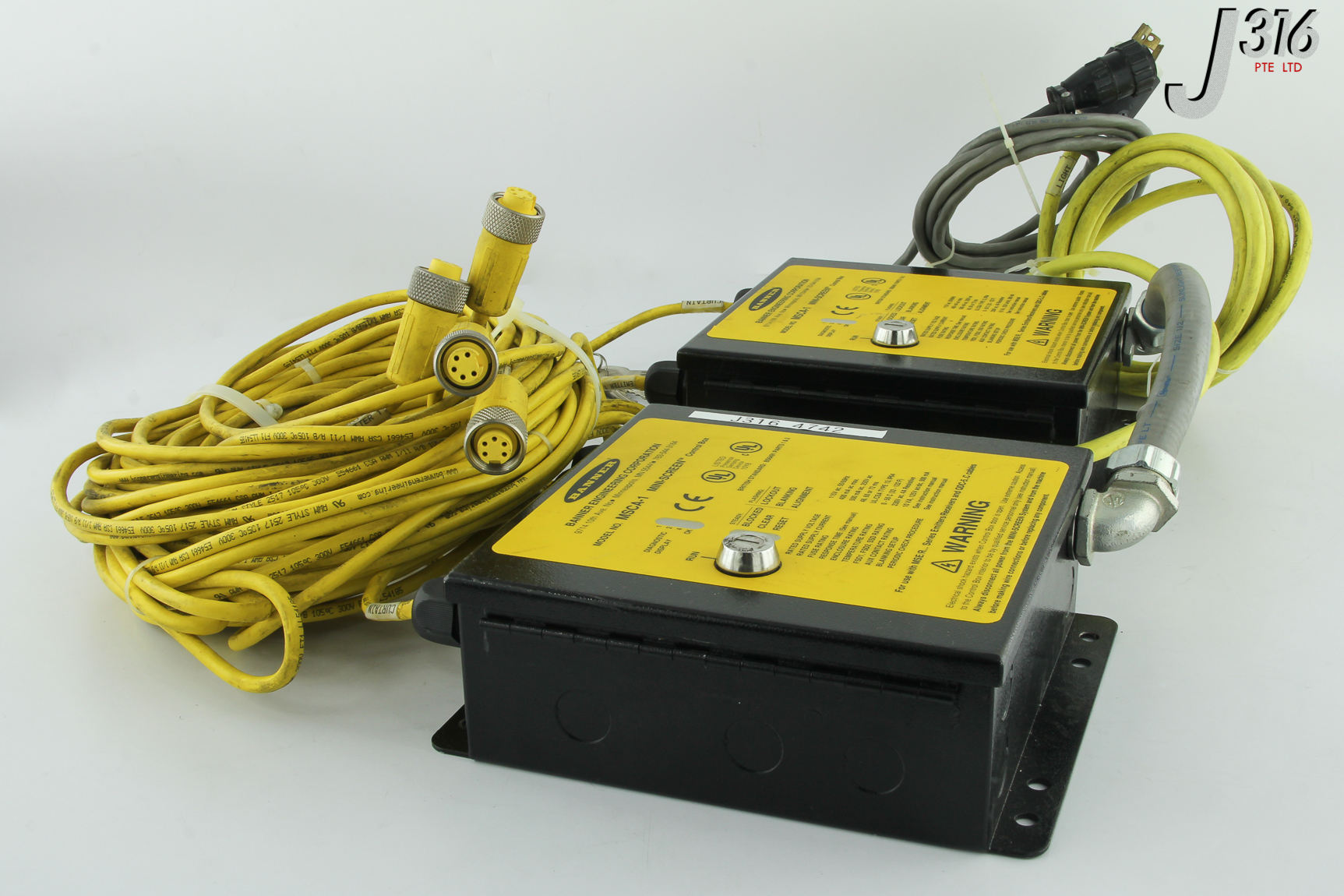 4742 BANNER MINI-SCREEN LIGHT CURTAIN CONTROL BOX ASSY MSCA-1 – J316Gallery