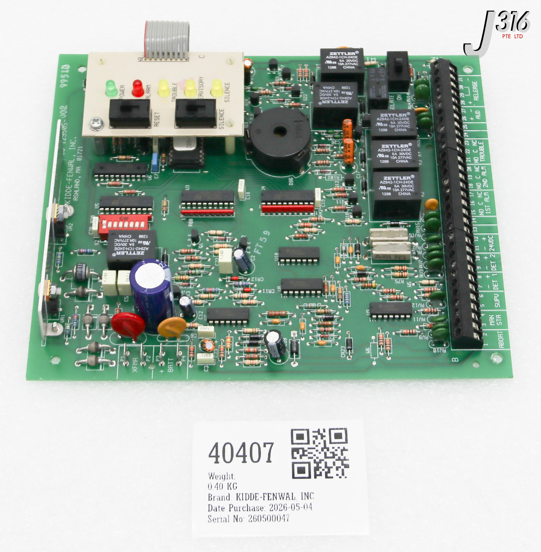40407 KIDDE-FENWAL, INC CIRCUIT BOARD 06-129505-002 – J316Gallery