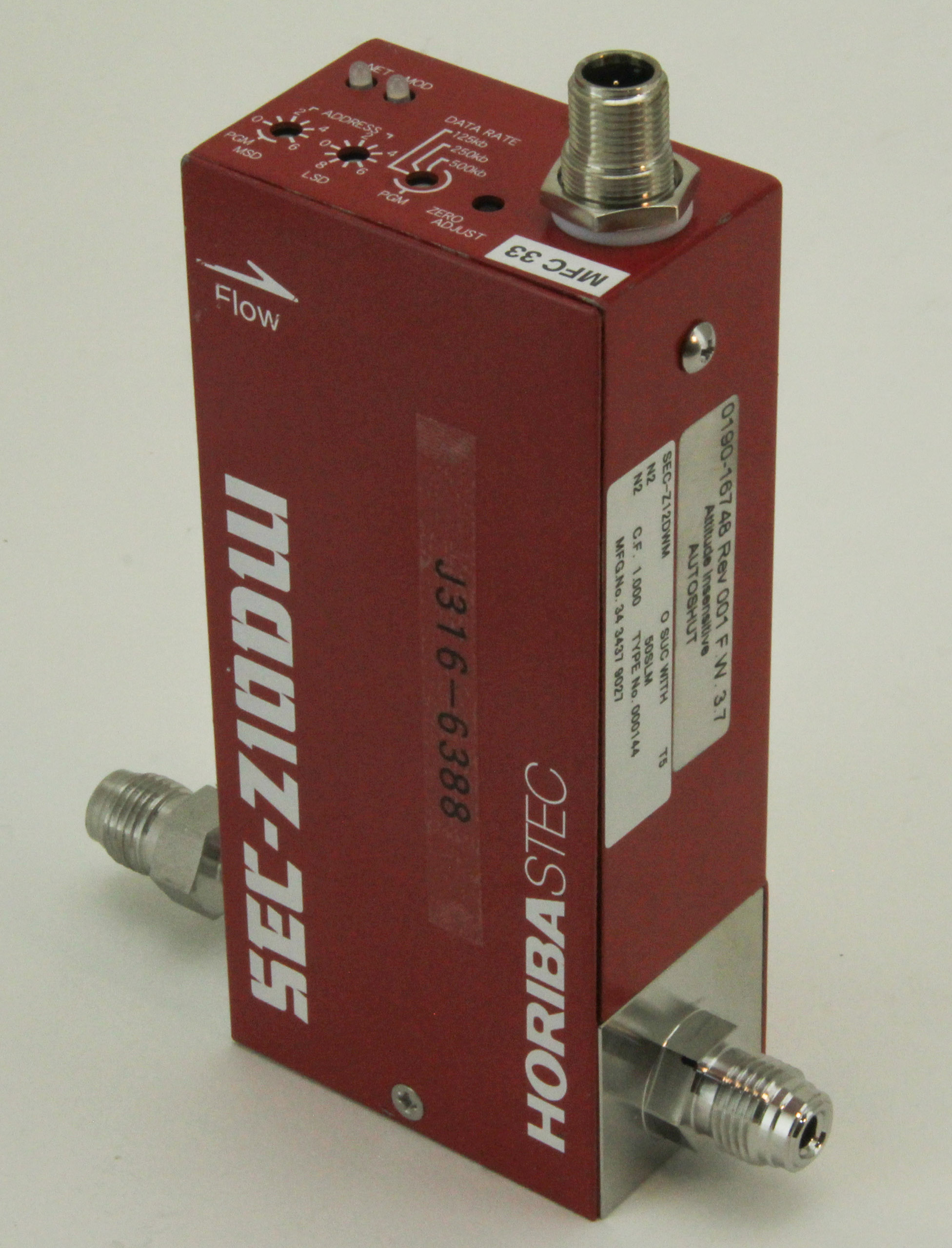 6388 HORIBA-STEC MFC SEC-Z10DW (0190-16748) SEC-Z12DWM – J316Gallery