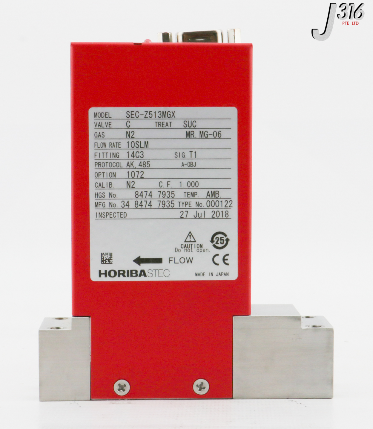 6831 HORIBA-STEC MFC, Z500 SERIES SEC-Z513MGX – J316Gallery