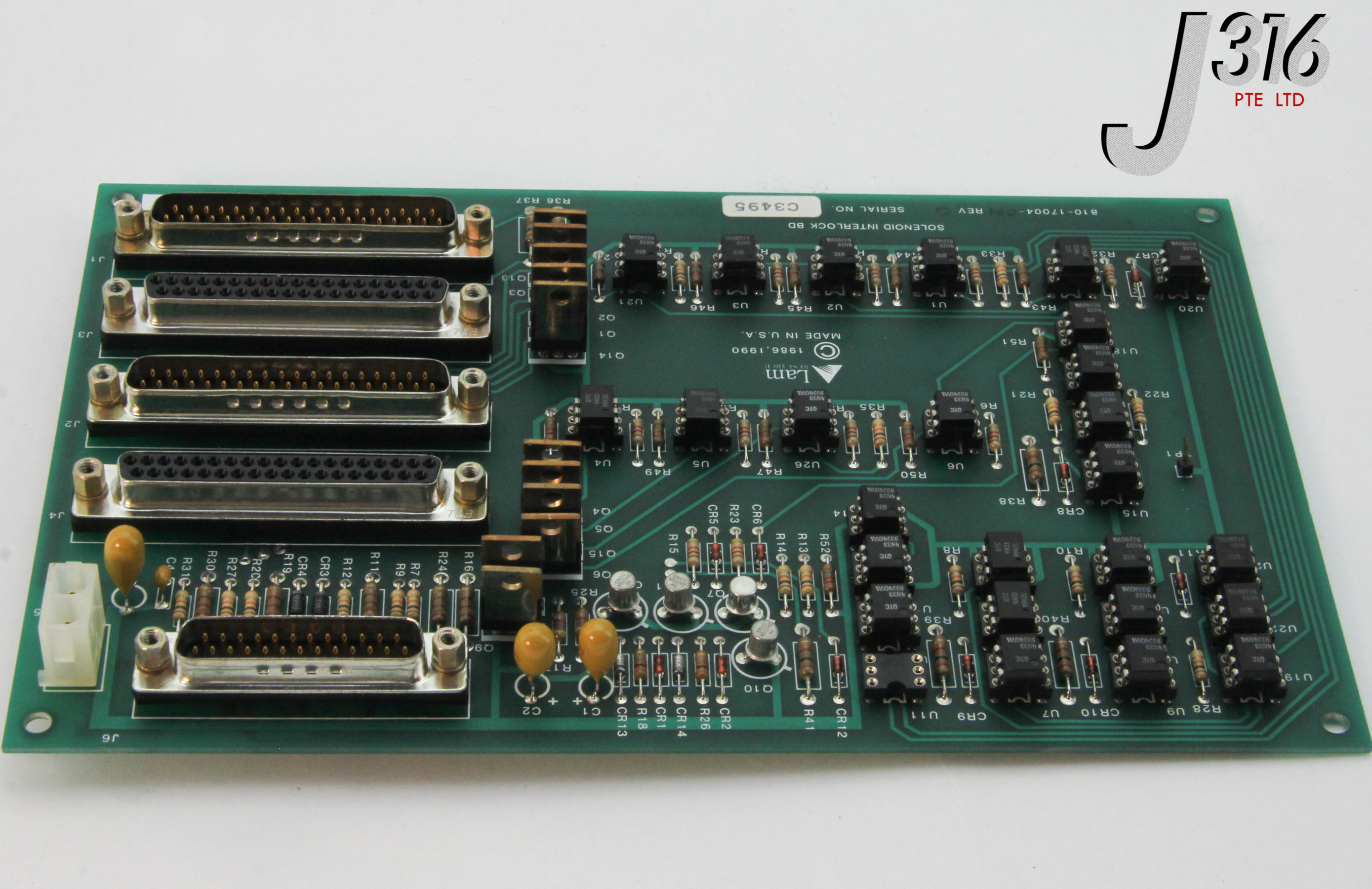 8143 LAM RESEARCH PCB SOLENOID INTERLOCK BOARD (710-17004-1) 810-17004 ...