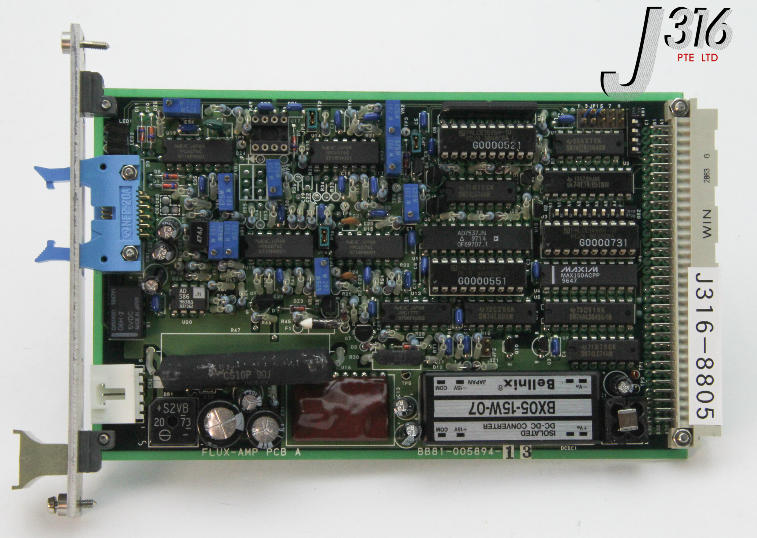 8805 TOKYO ELECTRON PCB A FLUX-AMP, BB08-000094-12 BB81-005894-13 ...