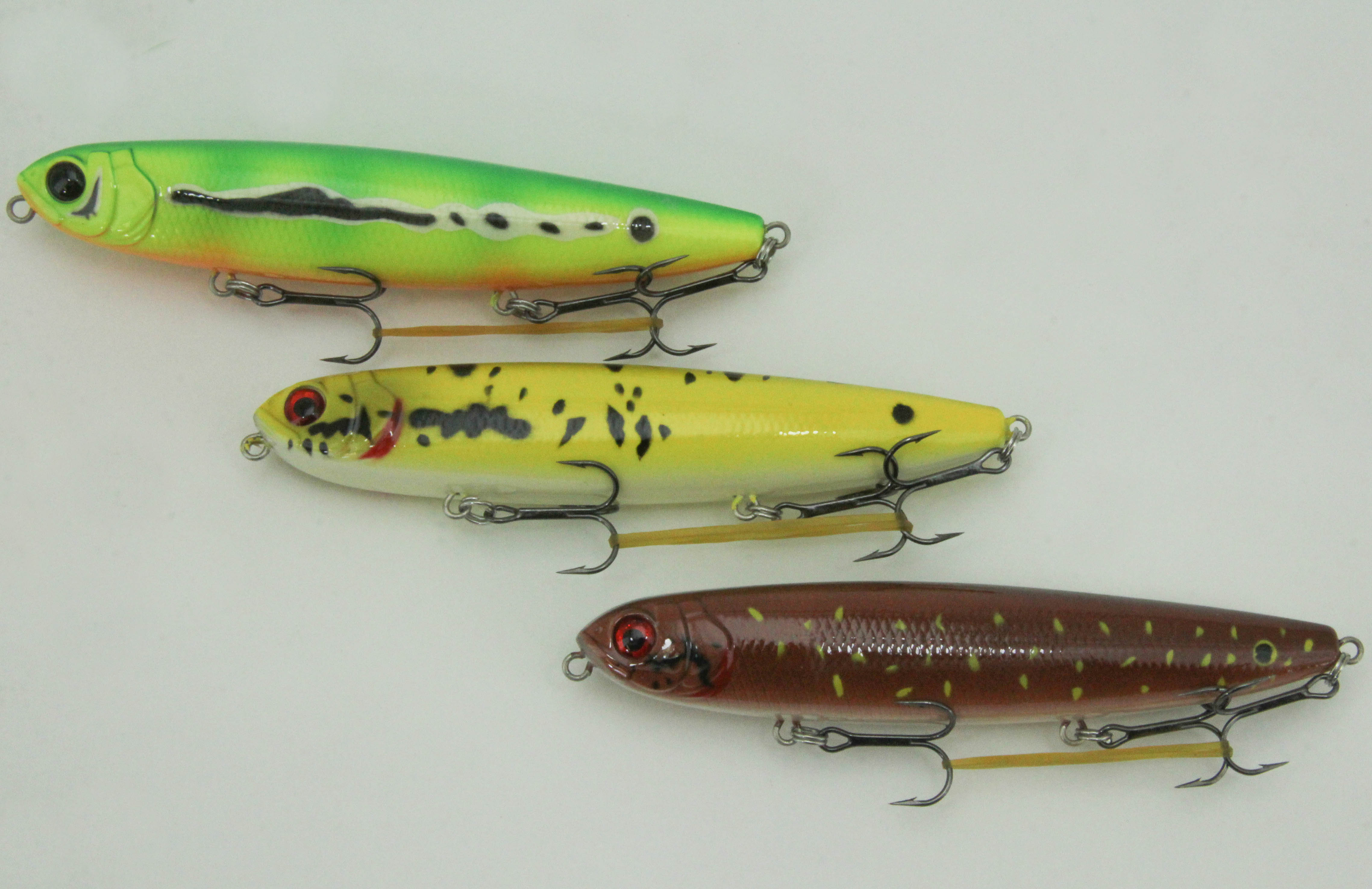 C0303 TSURIBI SURFACE FISHING LURE PEACOCK BASS TEMENSIS 130MM 32.5G ...