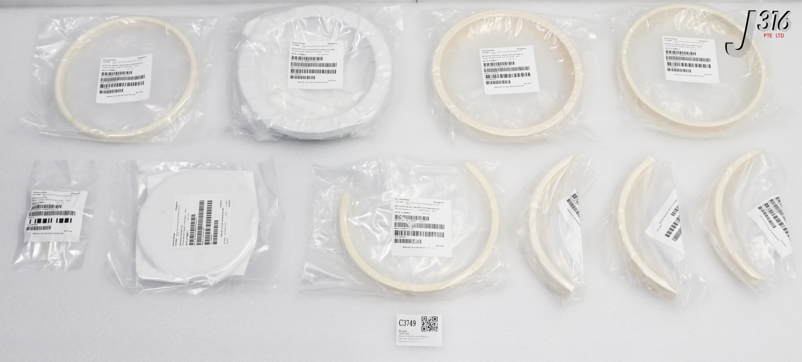 C3749 APPLIED MATERIALS KIT, LINER, PRODUCER TC 0021-25932 – J316Gallery