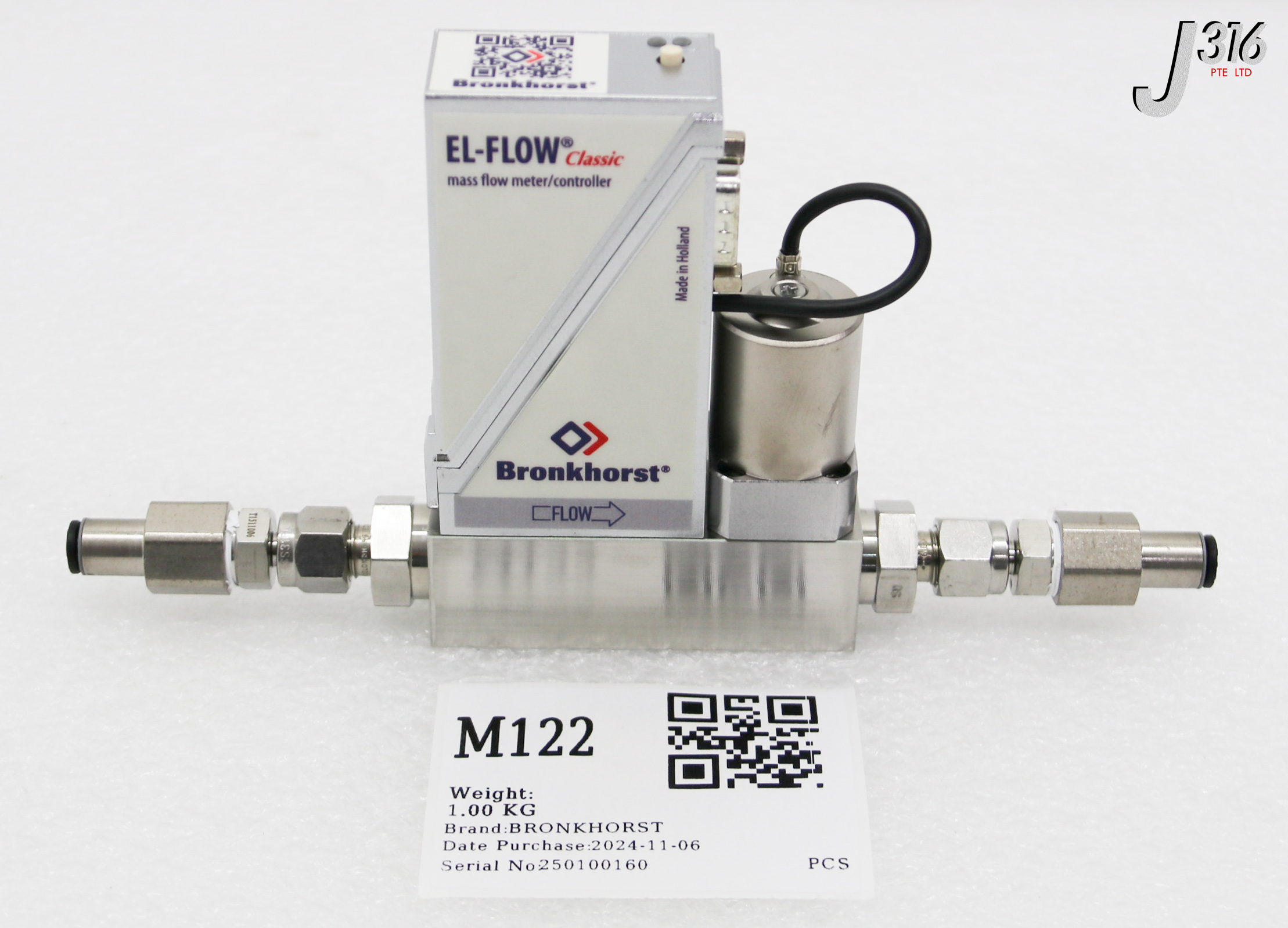M122 BRONKHORST MFC, EL-FLOW, 20SLM AIR (NEW) F-201CL-008-20K-G ...