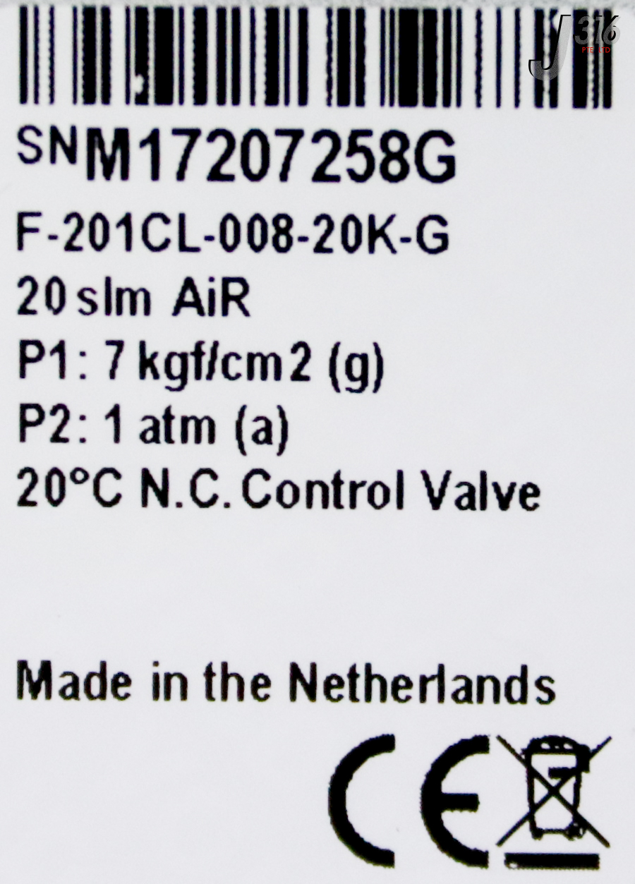 M122 BRONKHORST MFC, EL-FLOW, 20SLM AIR (NEW) F-201CL-008-20K-G ...