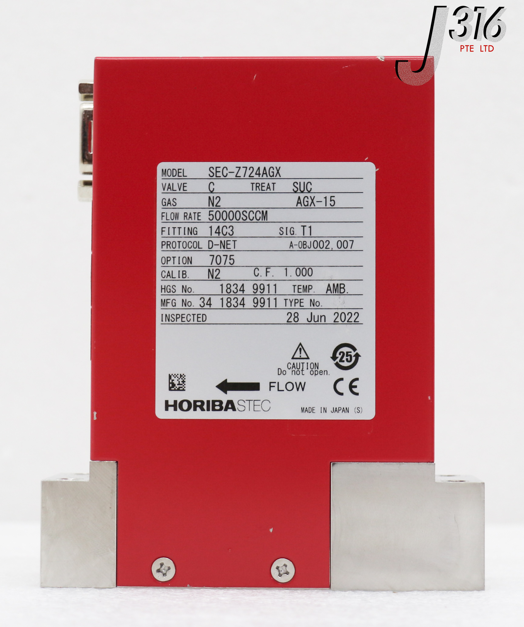 M72 HORIBA-STEC MFC, Z300 SERIES, SURFACE MOUNT SEC-Z724AGX – J316Gallery