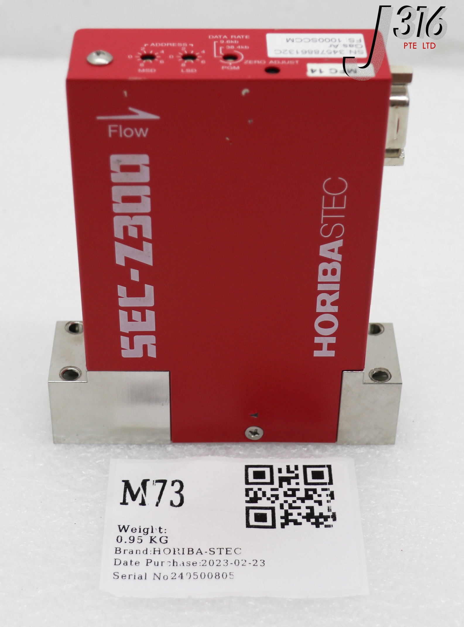 M73 HORIBA-STEC MFC, Z300 SERIES, SURFACE MOUNT SEC-Z714AGX – J316Gallery