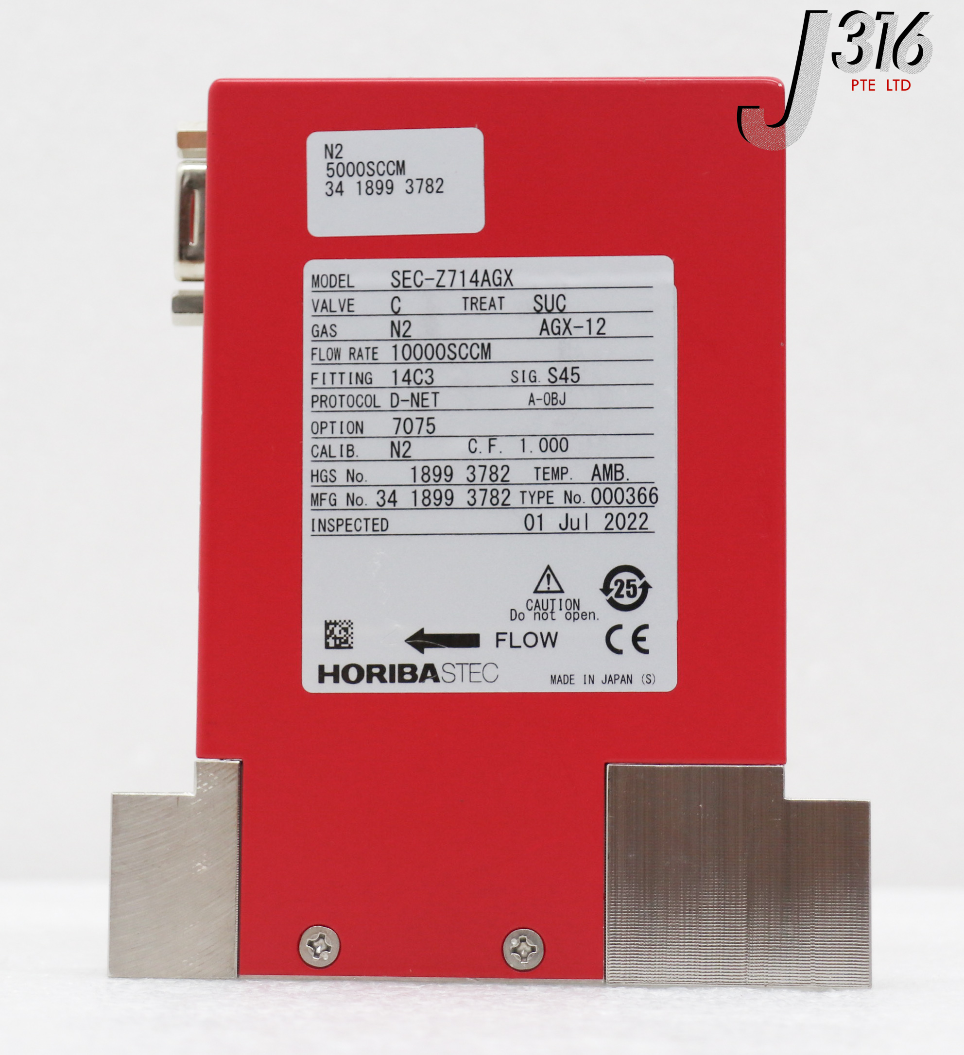 M73 HORIBA-STEC MFC, Z300 SERIES, SURFACE MOUNT SEC-Z714AGX – J316Gallery