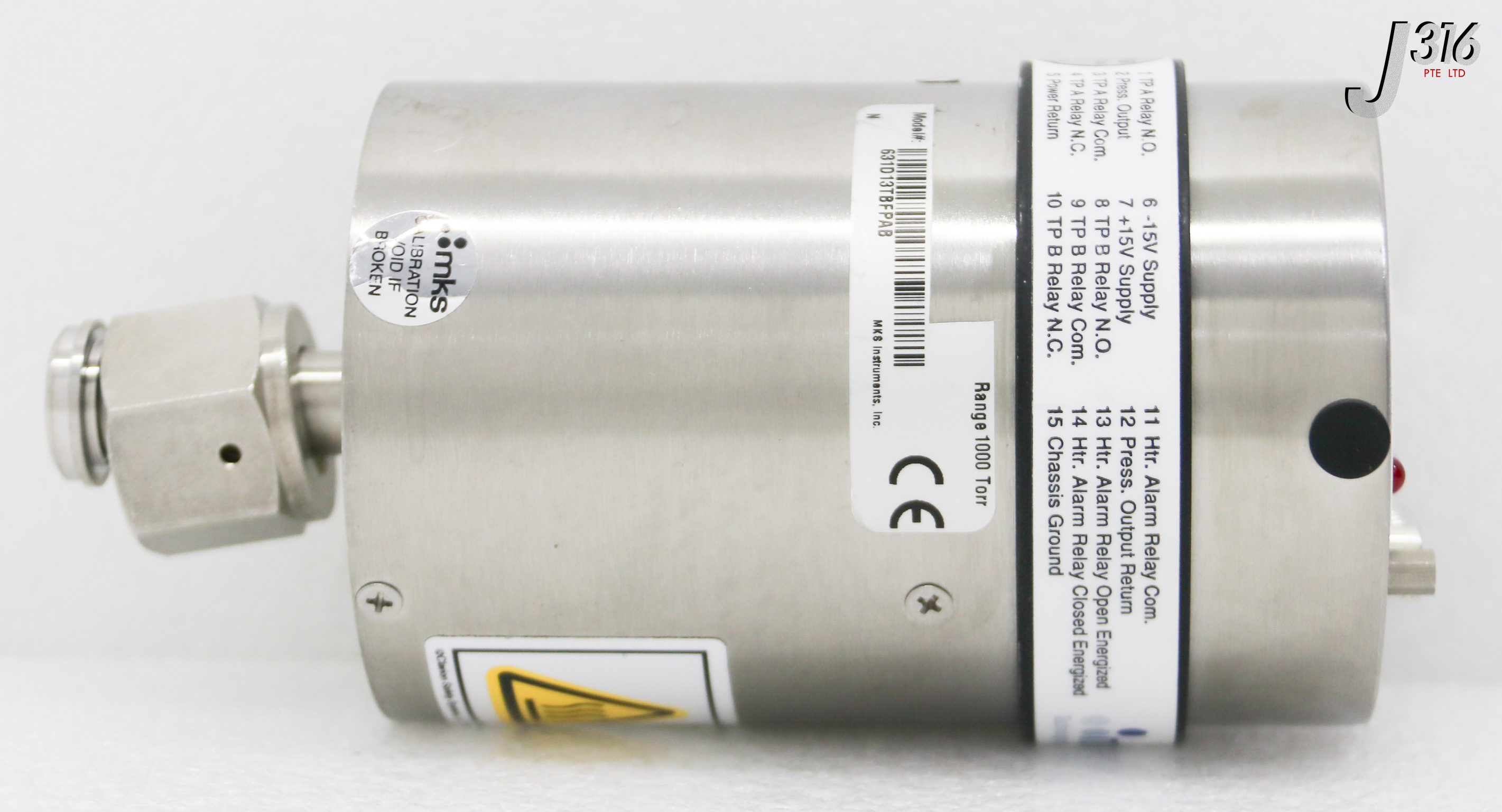 T500 MKS BARATRON CAPACITANCE MANOMETER, TYPE 631 631D13TBFPAB ...