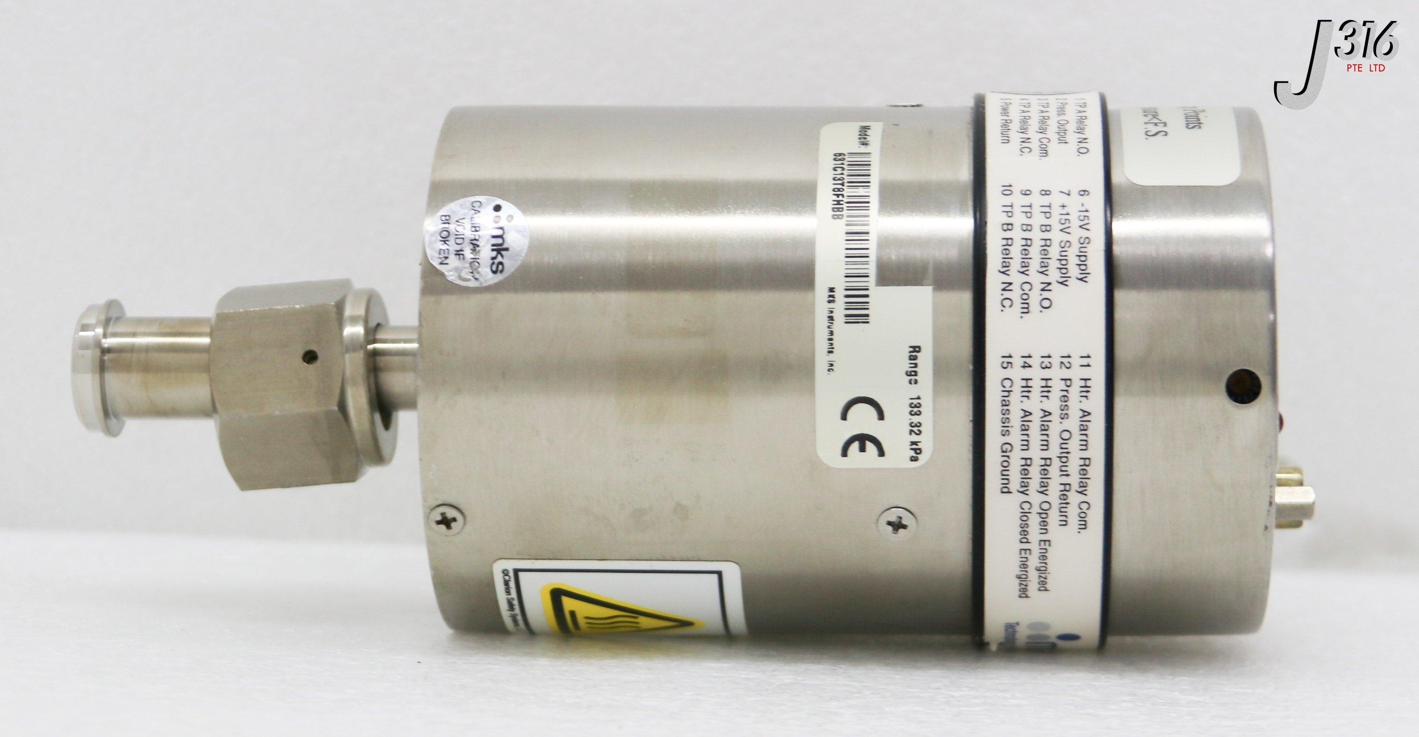 T515 MKS BARATRON CAPACITANCE MANOMETER TYPE 631, 133.32KPA ...