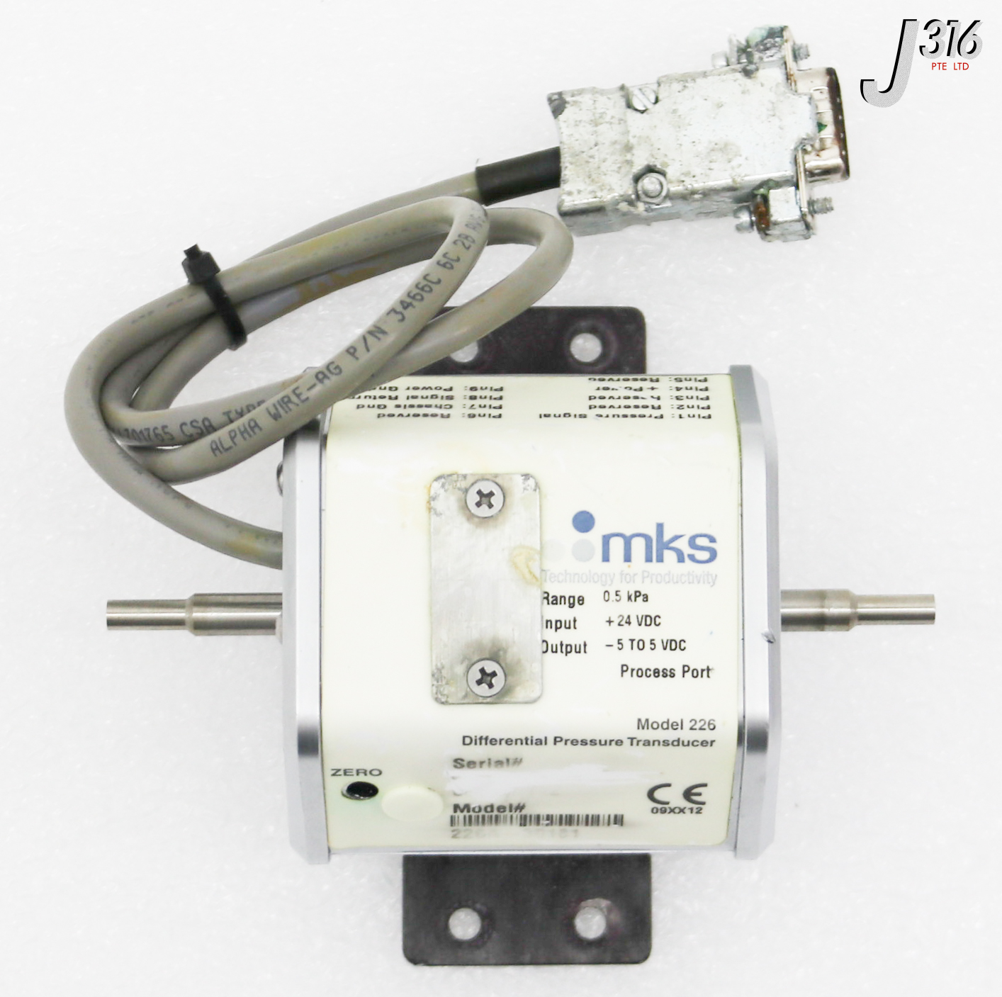 T529 MKS TECHNOLOGY 226 DIFFERENTIAL PRESSURE TRANSDUCER, 0.5KPA 226A ...